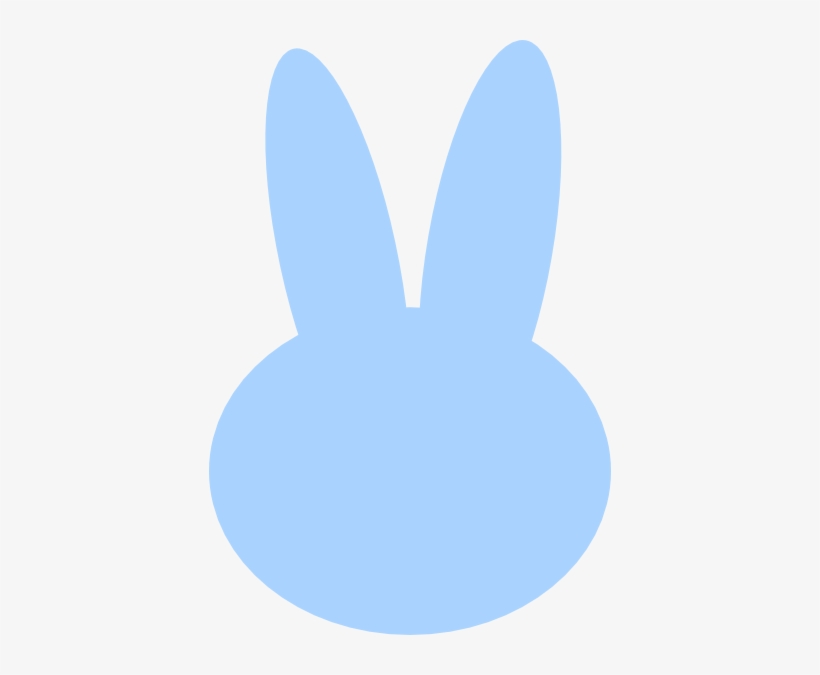 Download Transparent Blue Bunny Head Clip Art At Clker Com Vector ...