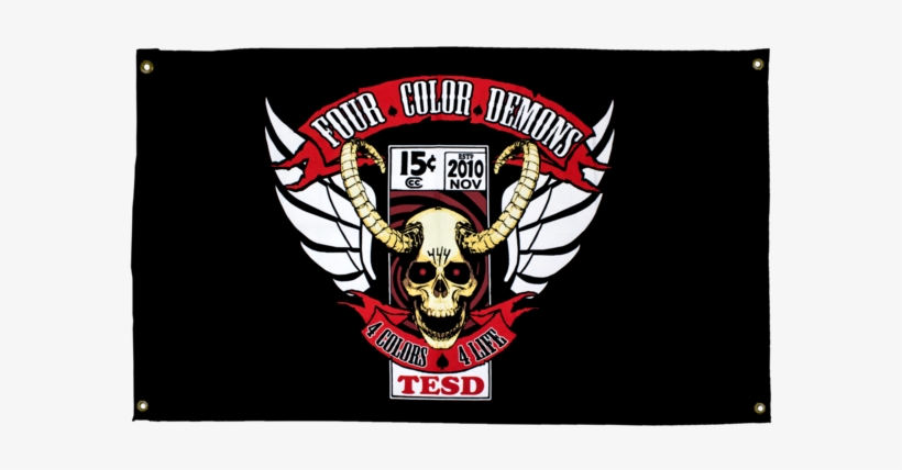 Four Color Demons 3' X 5' Flag - Tell Em Steve Dave - 600x600 PNG ...