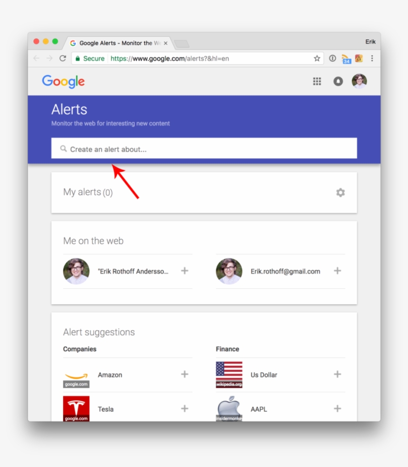 Download Transparent Make Your Search In The Search Box - Google Alerts ...