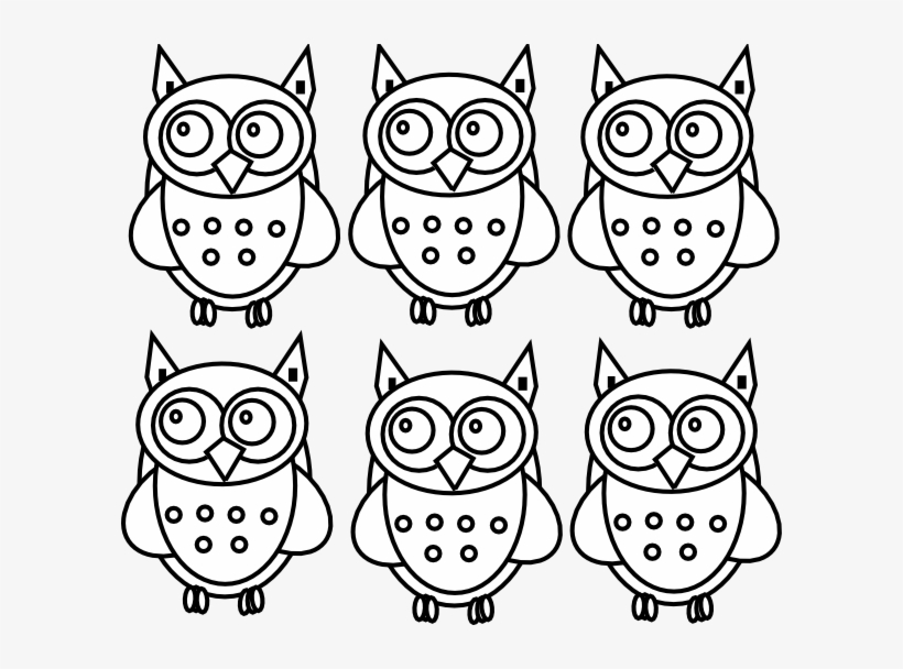 How To Set Use Coloring Book Owls Svg Vector - 600x528 PNG Download ...