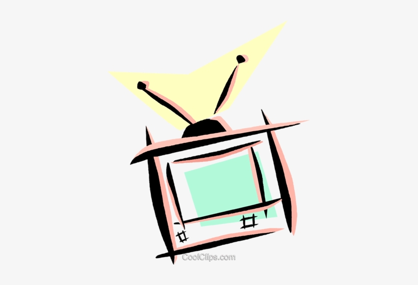 Television With Rabbit Ears Royalty Free Vector Clip - 397x480 PNG ...