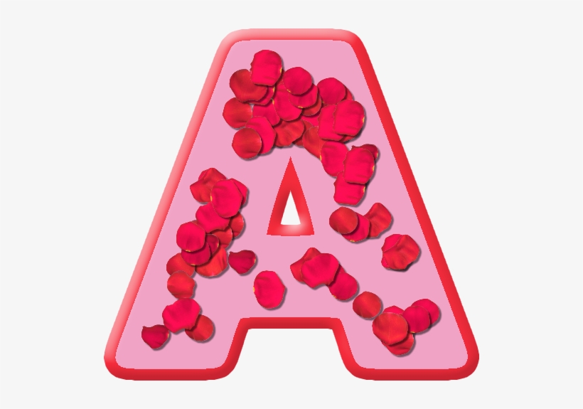 Alphabet Rose Petals - 528x495 PNG Download - PNGkit