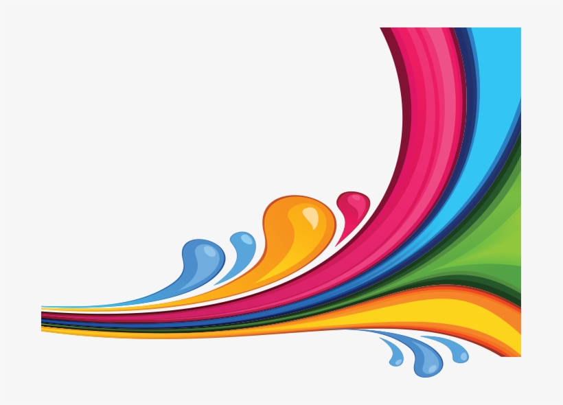 Colorful Waves Png - Colour Design Waves - 700x510 PNG Download - PNGkit