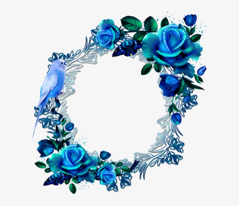 Paper Frames, Blue Flowers, Flower Art, Floral Prints, - Rose Flowers ...