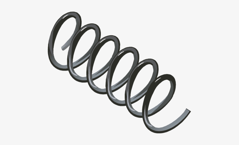 Wire Spring - Stretched Spring - 491x417 PNG Download - PNGkit