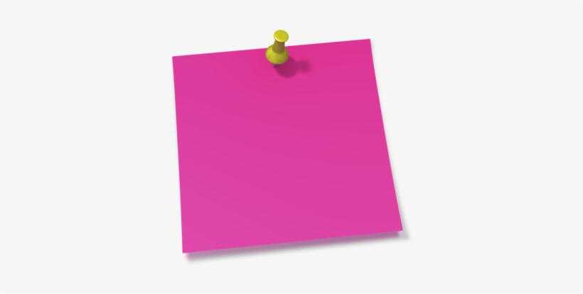 Thumb Tack Clipart Note Pin - Post It Notes Pink - 400x400 PNG Download ...