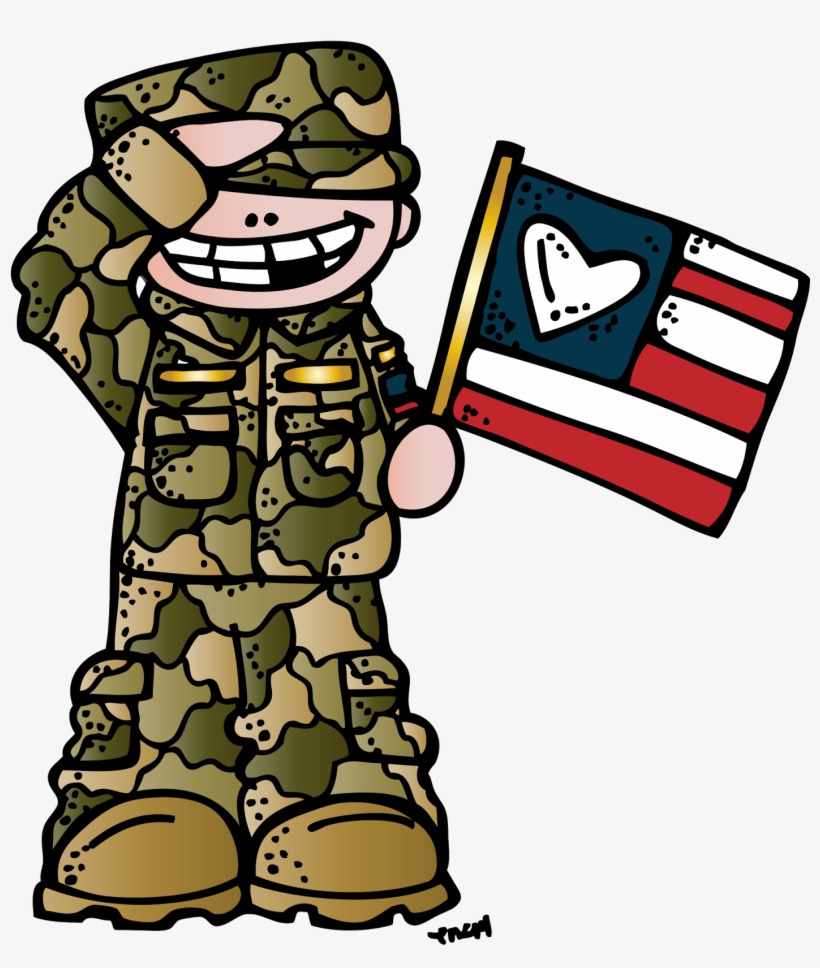 Soldier Clipart Memorial Day - Veterans Day Melonheadz - 345x387 PNG ...