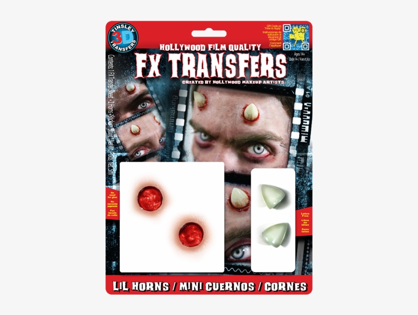 Little Devil Horns Special Fx Temporary Tattoo - Tinsley Transfers 3d ...