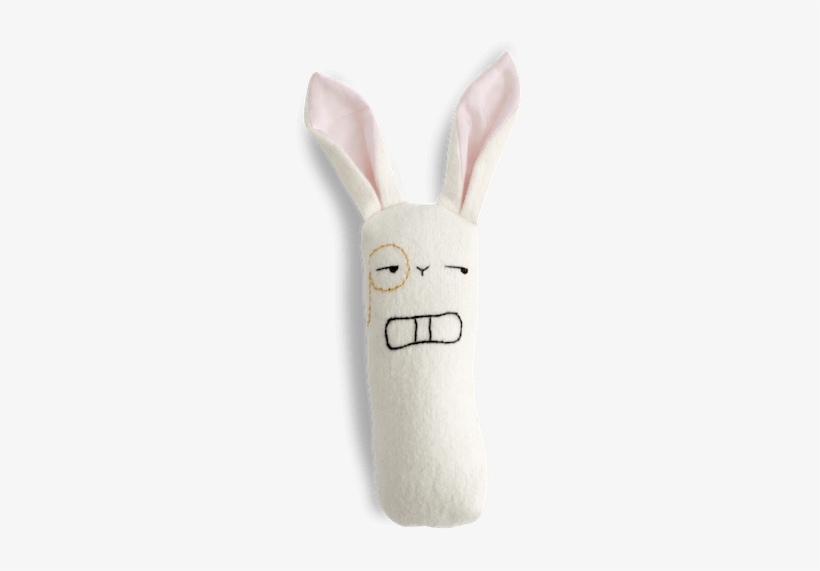 Monocle Bunny Rattle - Stuffed Toy - 700x700 PNG Download - PNGkit