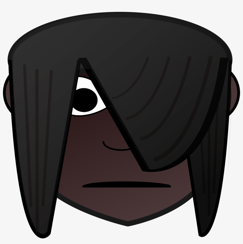 Emo Girl Head Dark Icons Png - Clip Art - 2400x2295 PNG Download - PNGkit