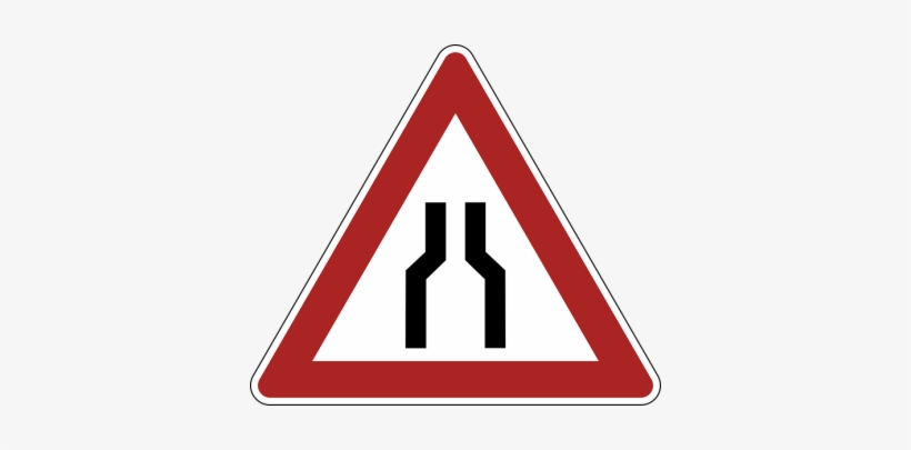 Bottleneck Traffic Sign - Bottleneck Process - 370x325 PNG Download ...