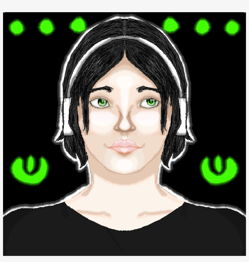Gamer Girl Oc Unnamed - Illustration - 1400x1400 PNG Download - PNGkit