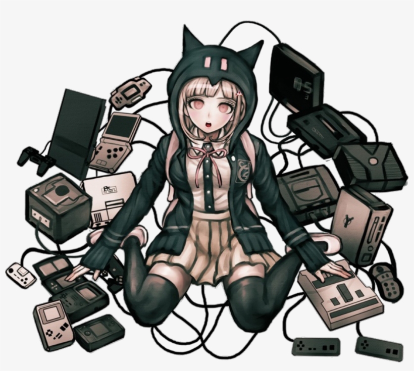 Dr2 Chiaki Nanami - Danganronpa 2 Character Art - 2048x1736 PNG ...