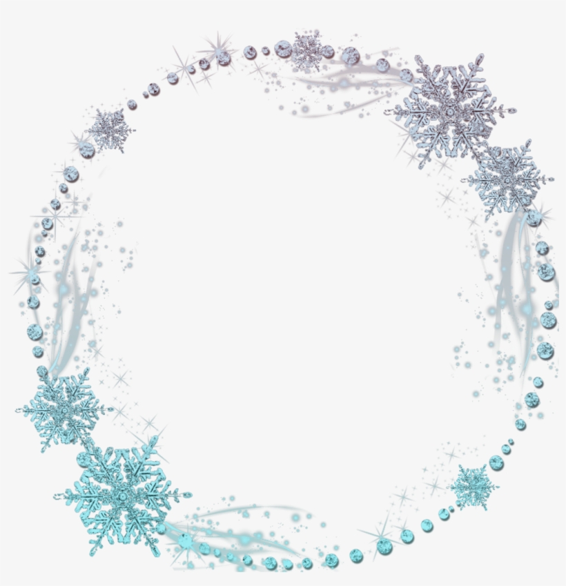 Freetoedit Circle Snowflake Blue Ice Effect Effects - Snowflake ...