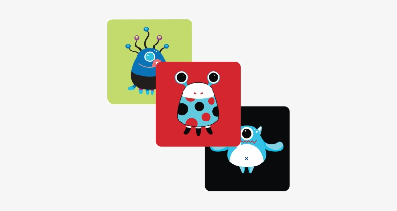 Not So Scary Monsters Patch Collection - Cartoon - 377x356 PNG Download ...