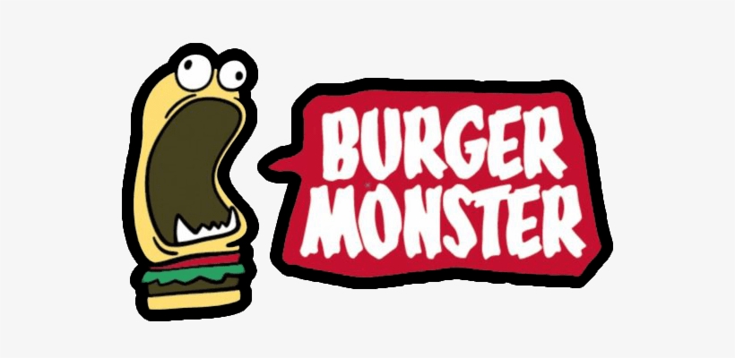Deliciously Scary And Hand-made - Burger Monster Food Truck Logo ...