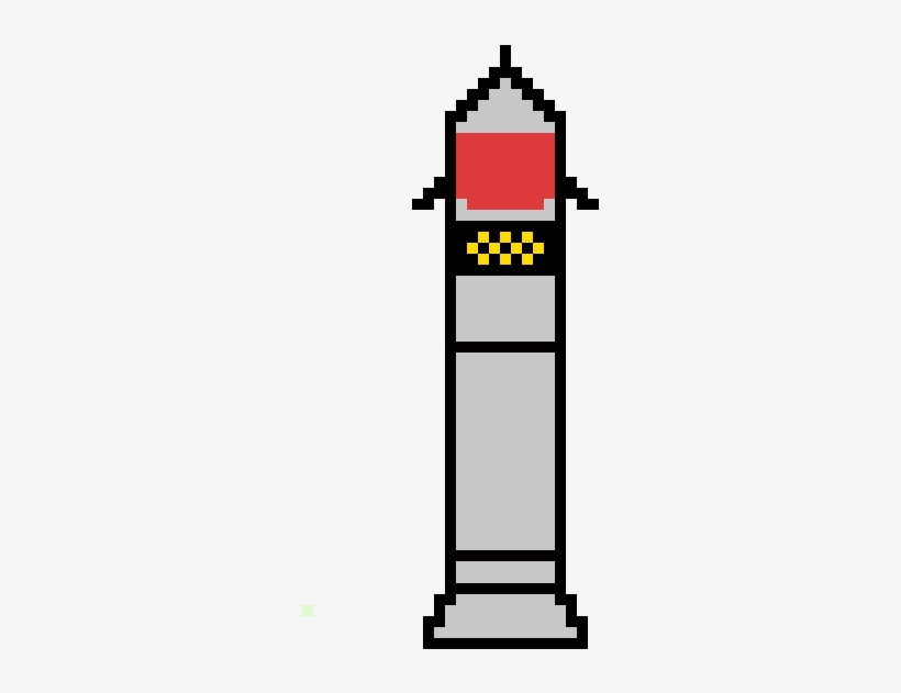 Nuclear Missile - Pixel Art - 370x590 PNG Download - PNGkit