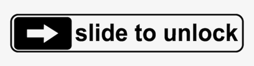Download Transparent Iphone Slide To Unlock T-shirt - Sticker - PNGkit