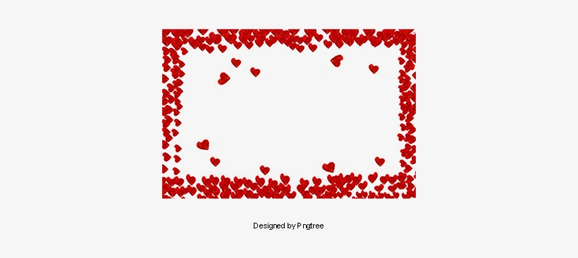 Red Hearts Border, Red, Heart, Frame Png And Psd - Portable Network ...
