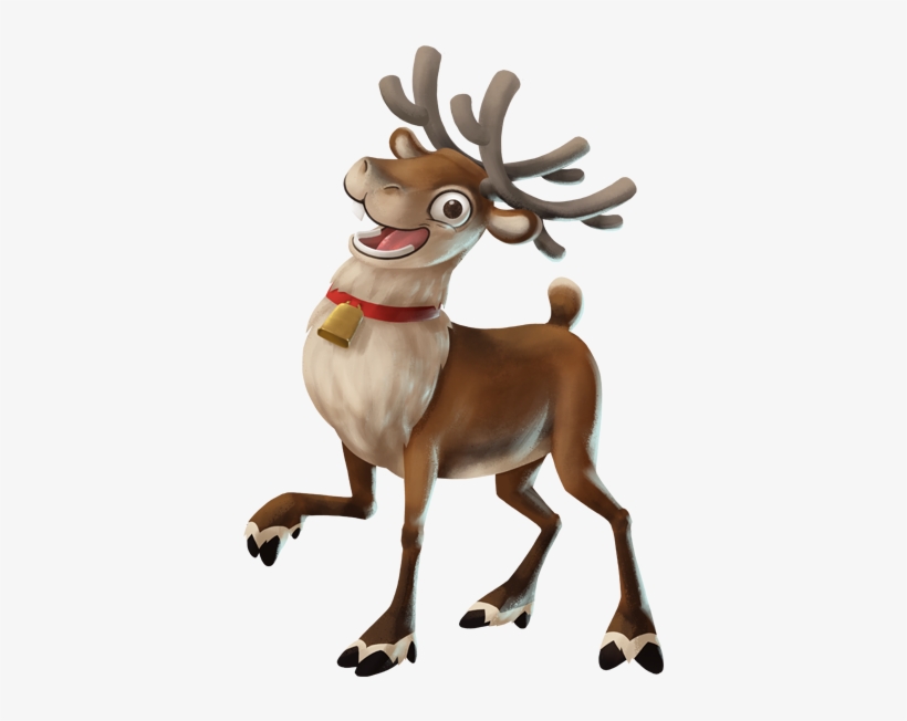 Santa's Reindeer Are Friends With The Wild Reindeer - Joulupukin Poro ...