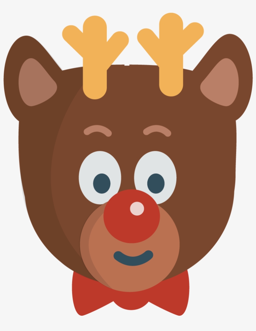 28 Collection Of Reindeer Clipart Face - Clip Art - 1000x1000 PNG ...
