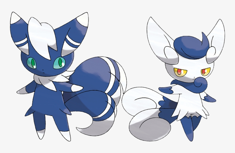 Male Female Meowstic - Meowstic Male Female - 750x470 PNG Download - PNGkit