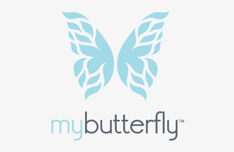 Download Transparent My Butterfly Logo Png - Logo Sign - PNGkit