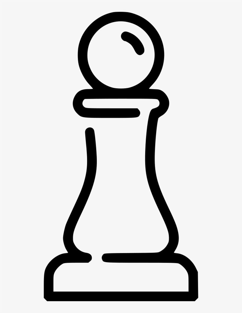 Chess Pawn Comments - Pawn Icon Chess White - 524x980 PNG Download - PNGkit