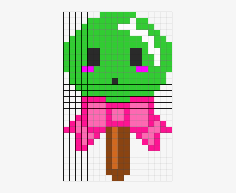 Surprised Lolipop Perler Bead Pattern / Bead Sprite - Dibujos De Comida ...