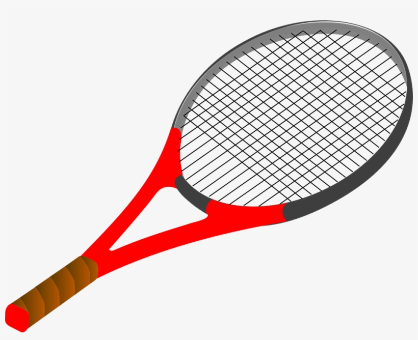 Red Tenis Png - Cartoon Tennis Racket Png - 939x720 PNG Download - PNGkit