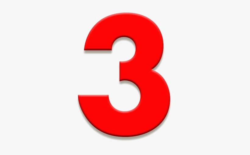 Number 3 Png Download Image - Number 3 In Red - 600x600 PNG Download ...