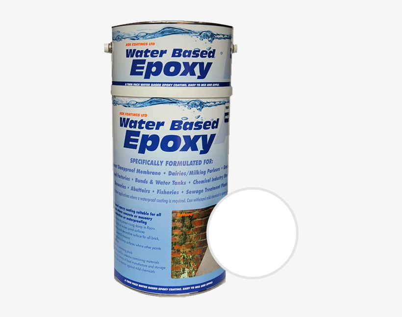 5ltr Water Based Paint White - Waterproof Epoxy - 600x600 PNG Download ...