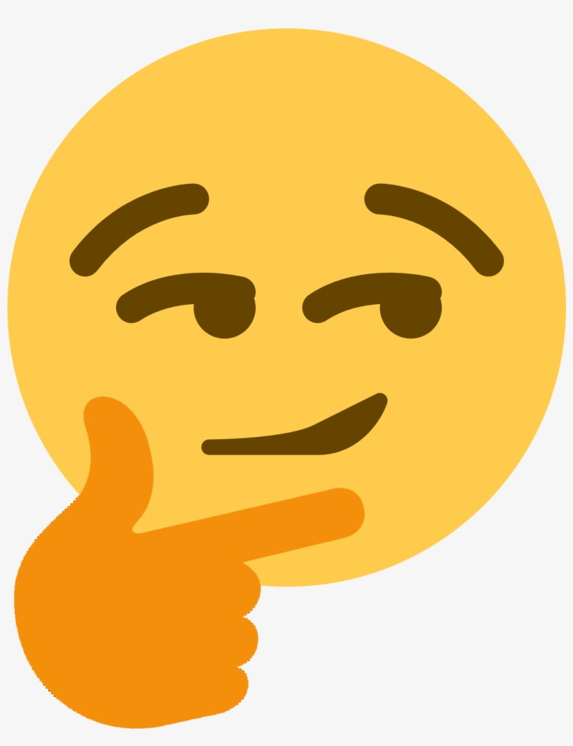 Smirthinking - Thinking Smirk Discord Emoji - 1354x1686 PNG Download ...