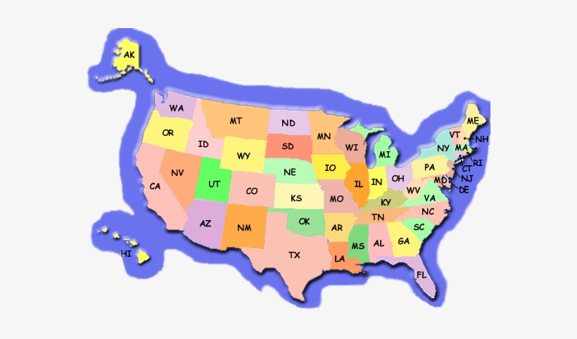 Usa Instructor Map - Map - 574x402 PNG Download - PNGkit