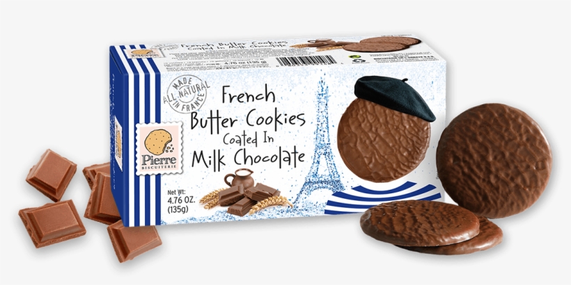 Milk Chocolate - Pierre Biscuiterie French Butter Cookies Coated In ...