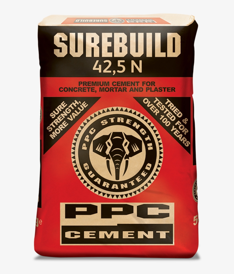 Surebuildcementbag - Ppc Cement 42.5 - 600x877 PNG Download - PNGkit