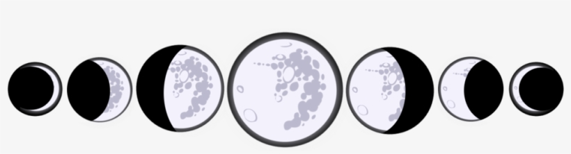 Moon Phases Cliparts - Phases Of The Moon Clipart - 1024x219 PNG ...