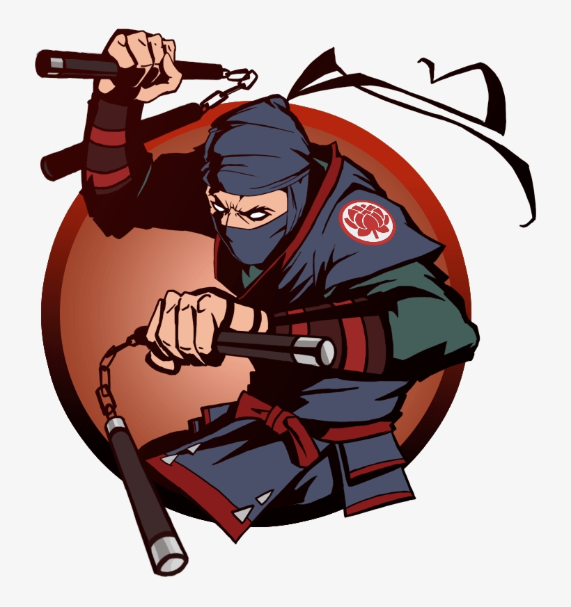 Ninja Man Nunchaku - Ниндзя Бой С Тенью 2 - 1100x1100 PNG Download - PNGkit
