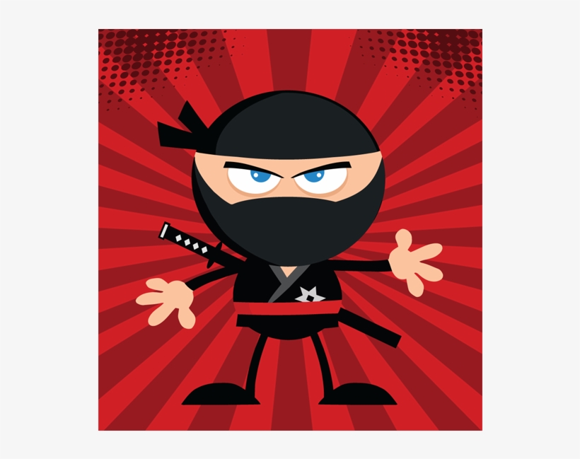 Download Transparent 1 - Ninja Warrior Cartoon - PNGkit