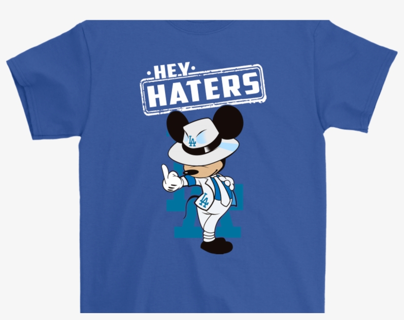 Download Transparent Mlb Los Angeles Dodgers Hey Haters Mickey Mouse ...