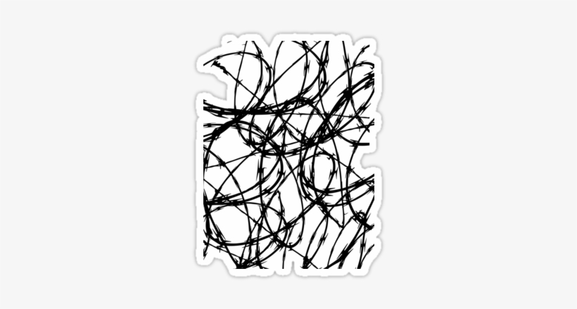 "razor Wire By Chillee Wilson" Stickers By Chilleewilson - Alambre De ...