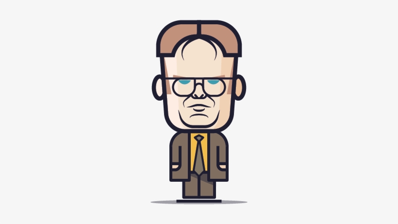 Loogmoji Of Dwight Schrute - Dwight Schrute - 500x500 PNG Download - PNGkit