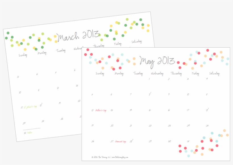 Download Transparent 2013 Printable Calendar - Calendar - PNGkit
