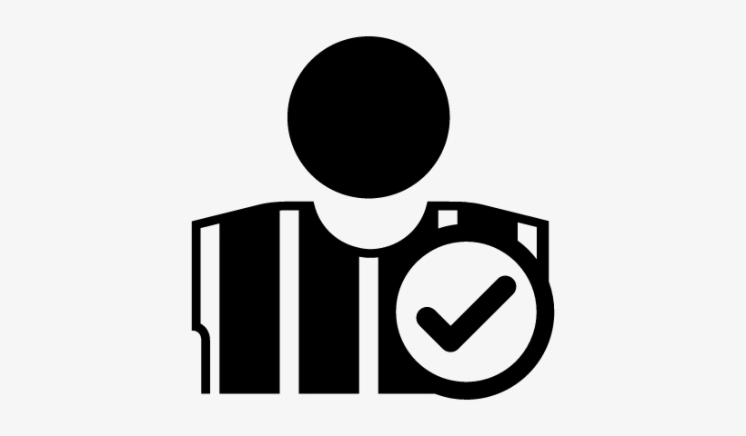 Football Referee With Check Mark Vector - Referee Icon - 400x400 PNG ...