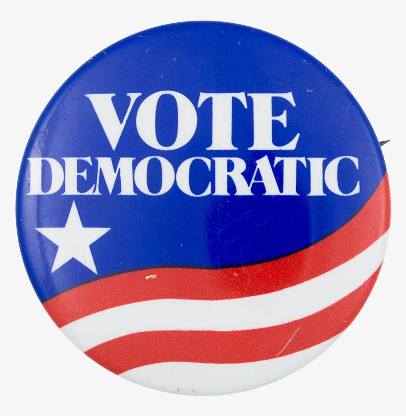 Vote Democratic Flag Political Button Museum - 1000x882 PNG Download ...
