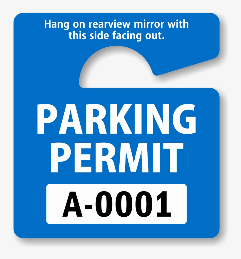 Rear View Mirror Hang Tag Template Parking Tags Design Parking Hang 