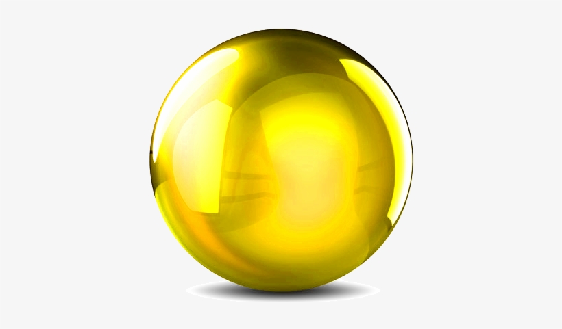 Download Transparent Free Glass Ball Png - Yellow Crystal Ball Png - PNGkit