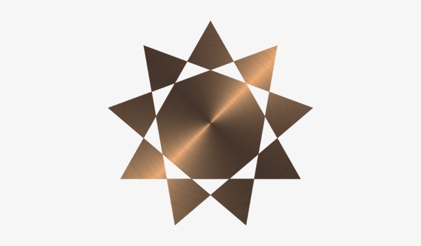 Complex Star Flat Brushed Circular Copper Metallic - Post Script Fill ...