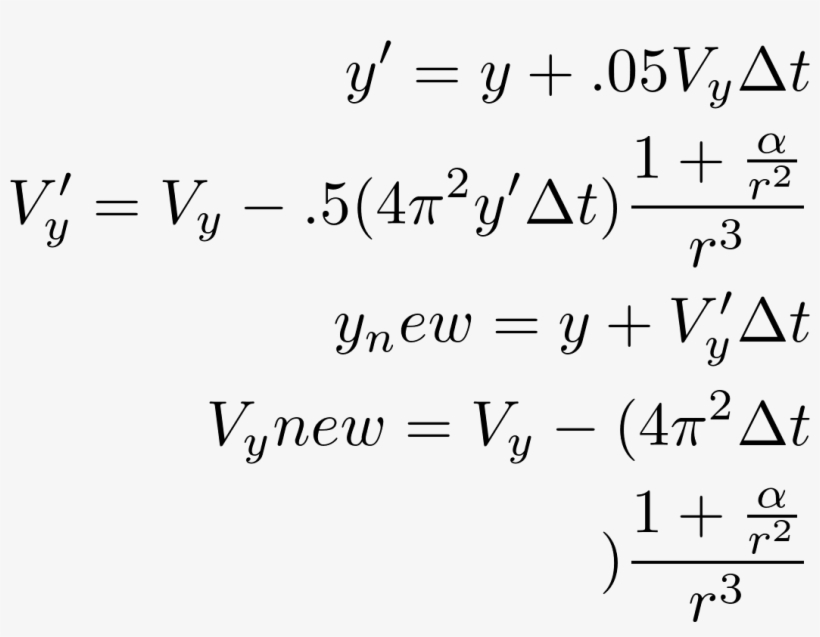 Precession Movement Equations - Equations Of Motion - 1057x770 PNG ...