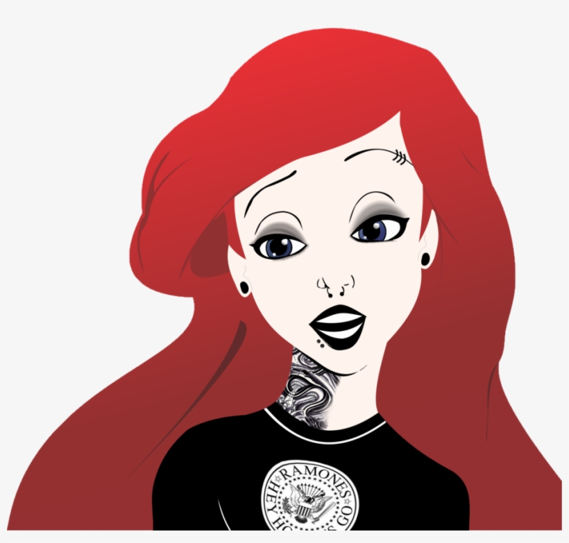Gothic Disney Princess Ariel